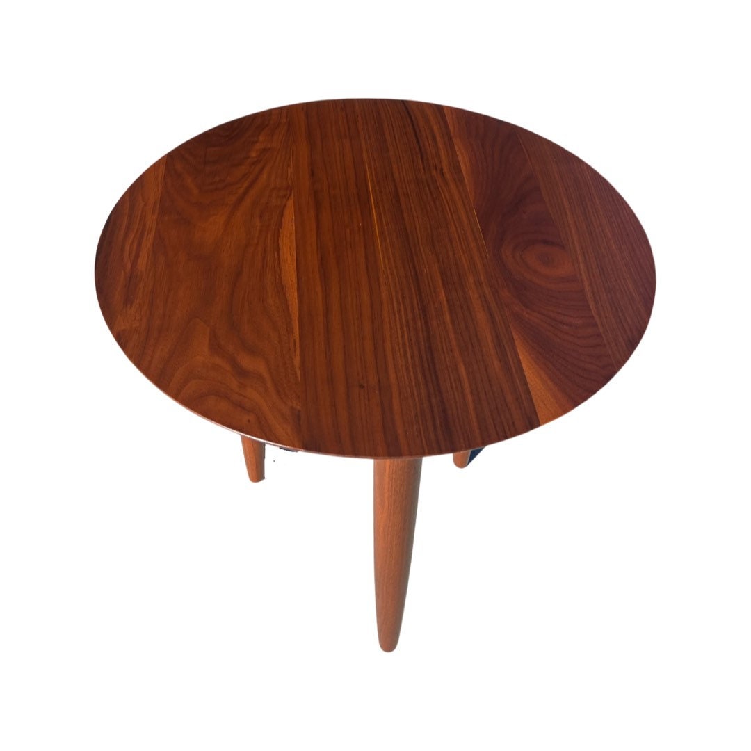 Mid Century Modern Prelude Ace Hi Circle Table Solid Walnut Restored ...