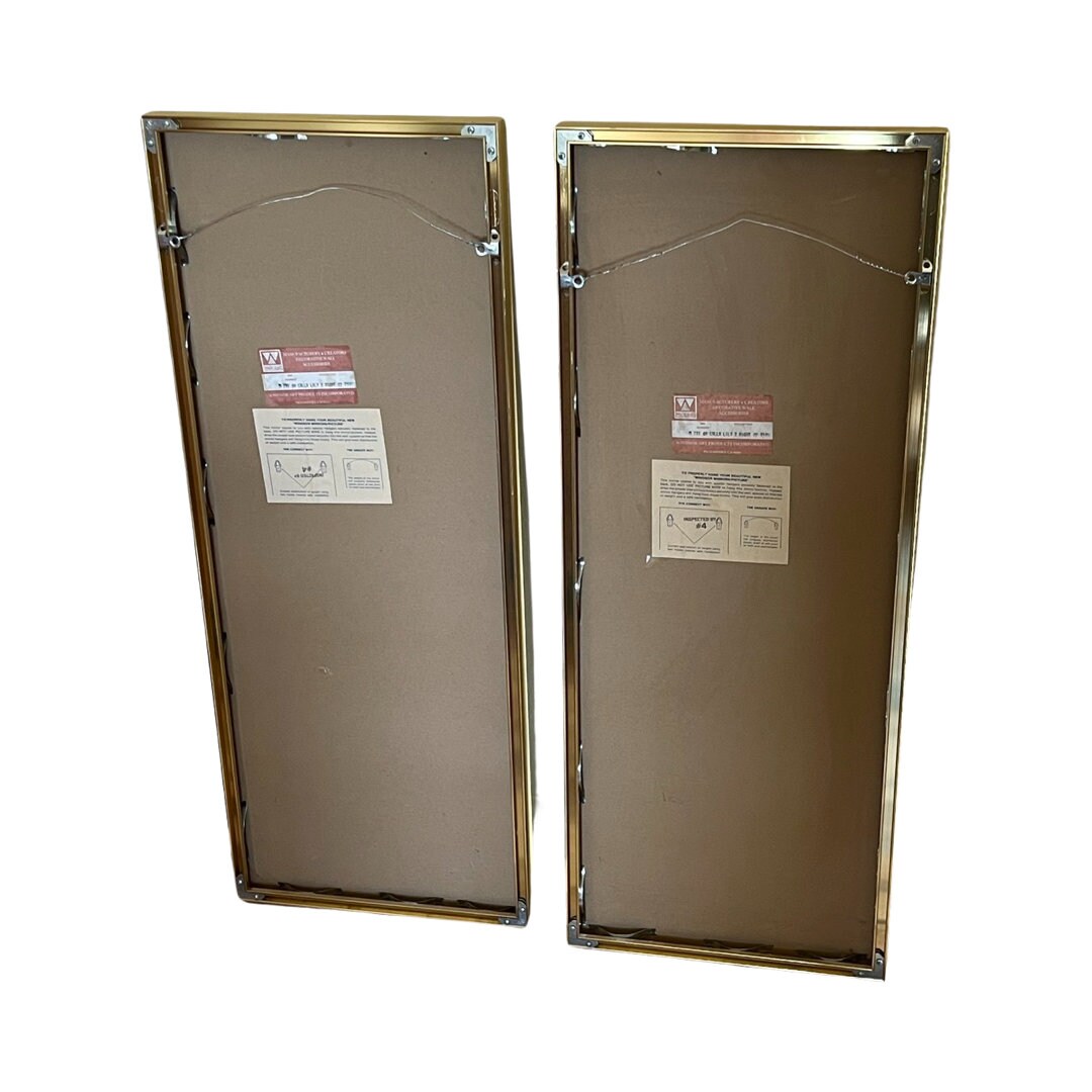 Vintage Postmodern 1980s Square Wall Mirror Windsor Brass - Etsy