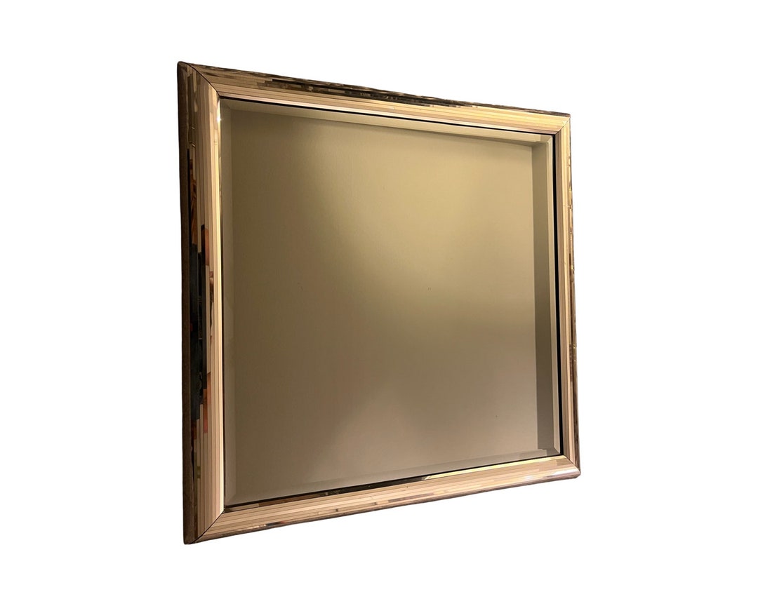 Large Jon Gilmore Disco Postmodern 1980s Gold Bronze Mirror Windsor Art ...