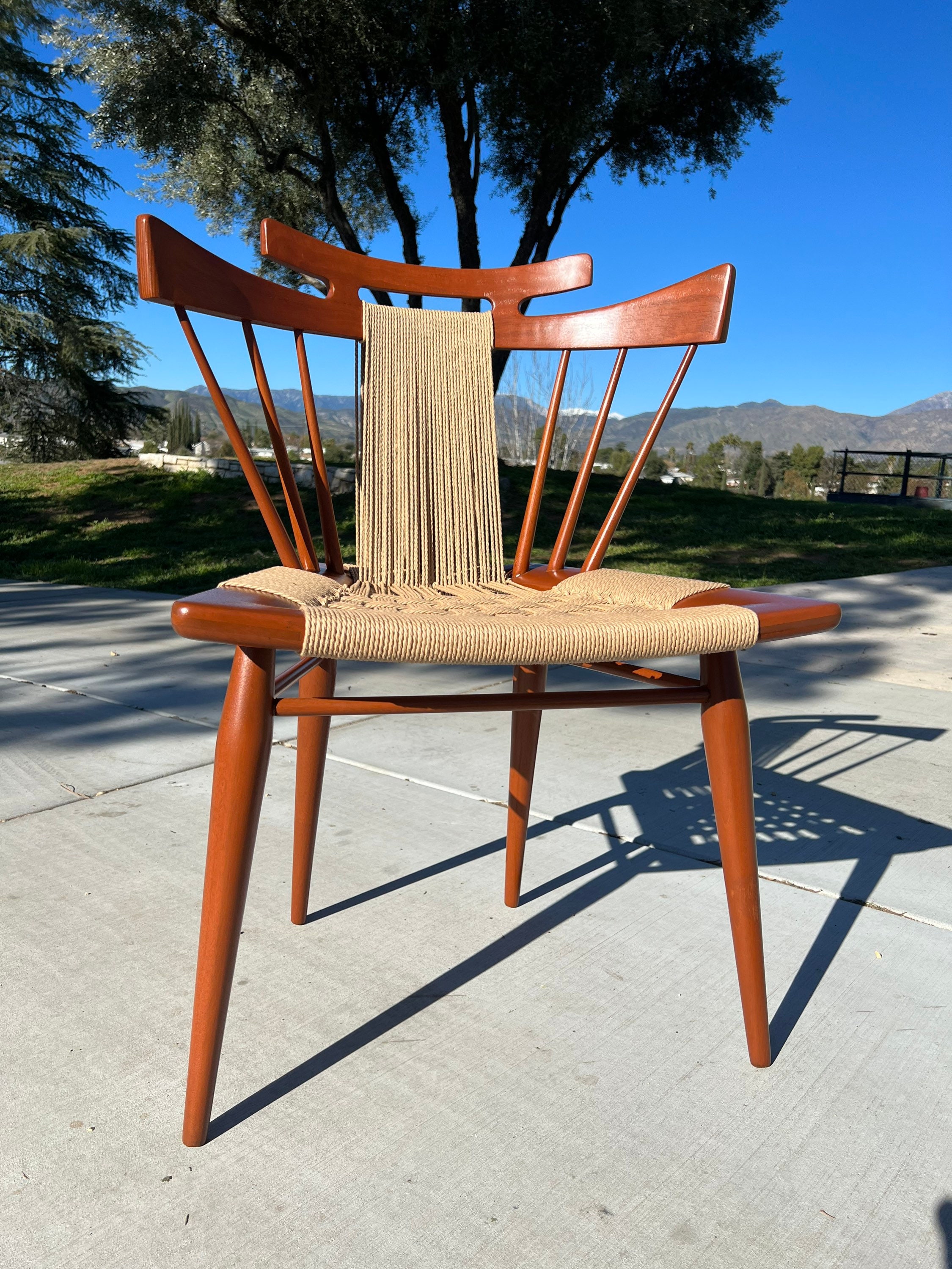 Mid Century Modern Edmond J Spence Yucatán Woven Chair Desk Dining ...
