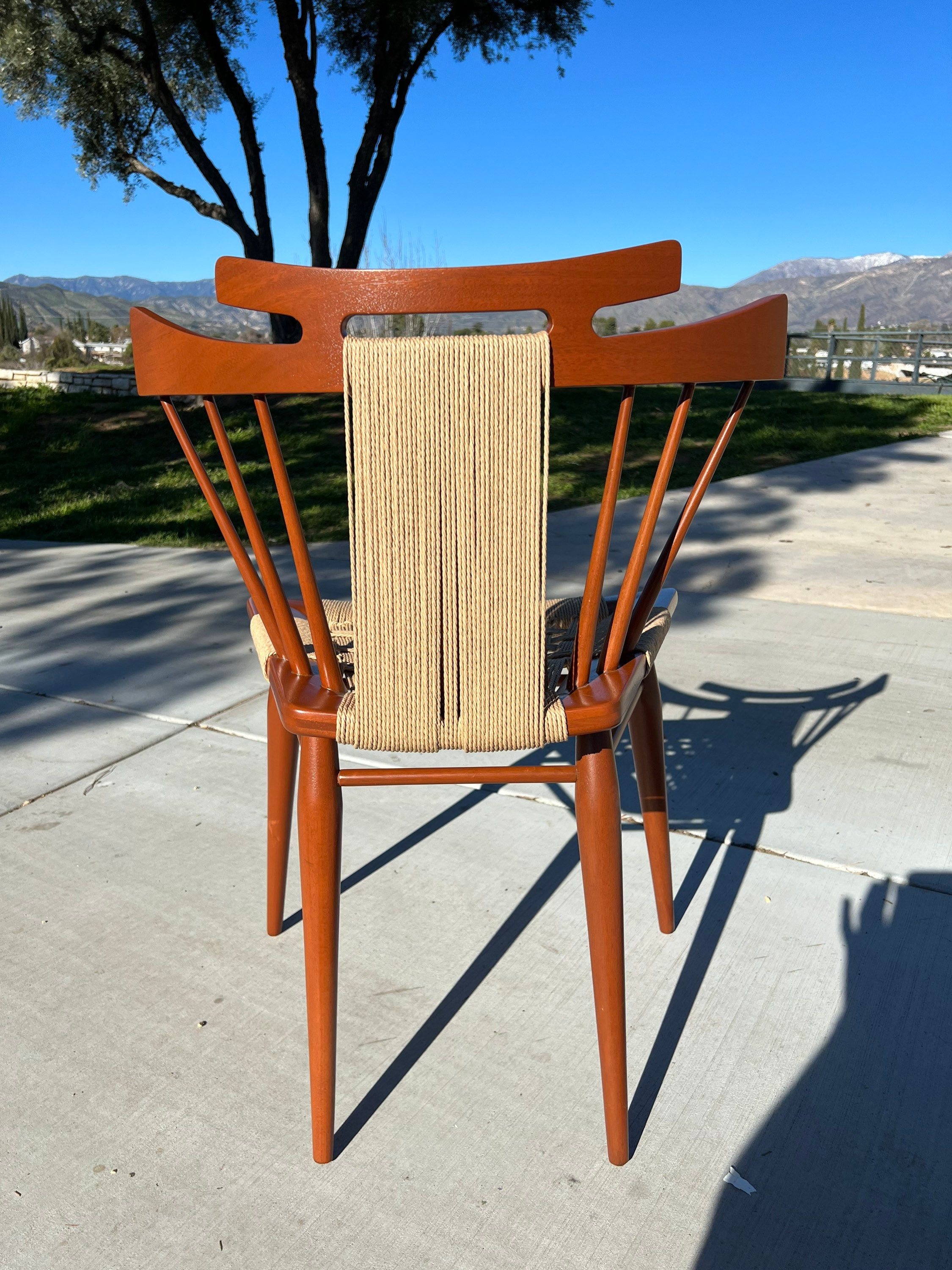 Mid Century Modern Edmond J Spence Yucatán Woven Chair Desk Dining ...