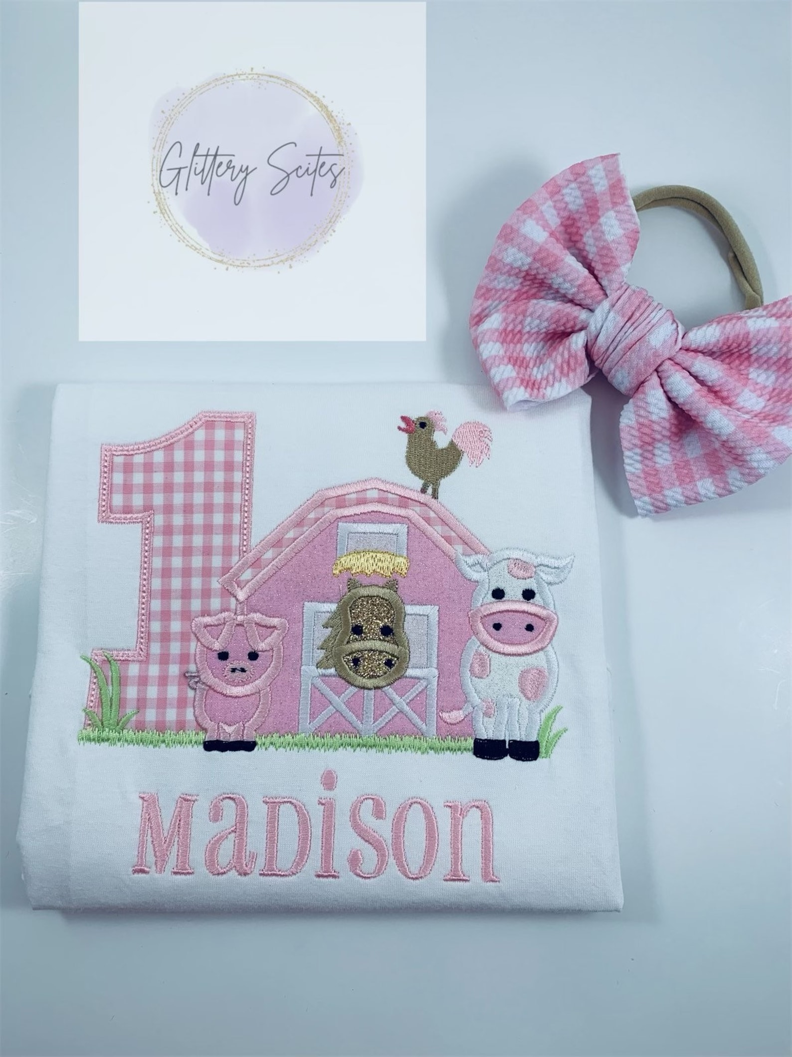 Girls Farm Yard Outfit, Barnyard Party, First Birthday Outfit, 1st ...