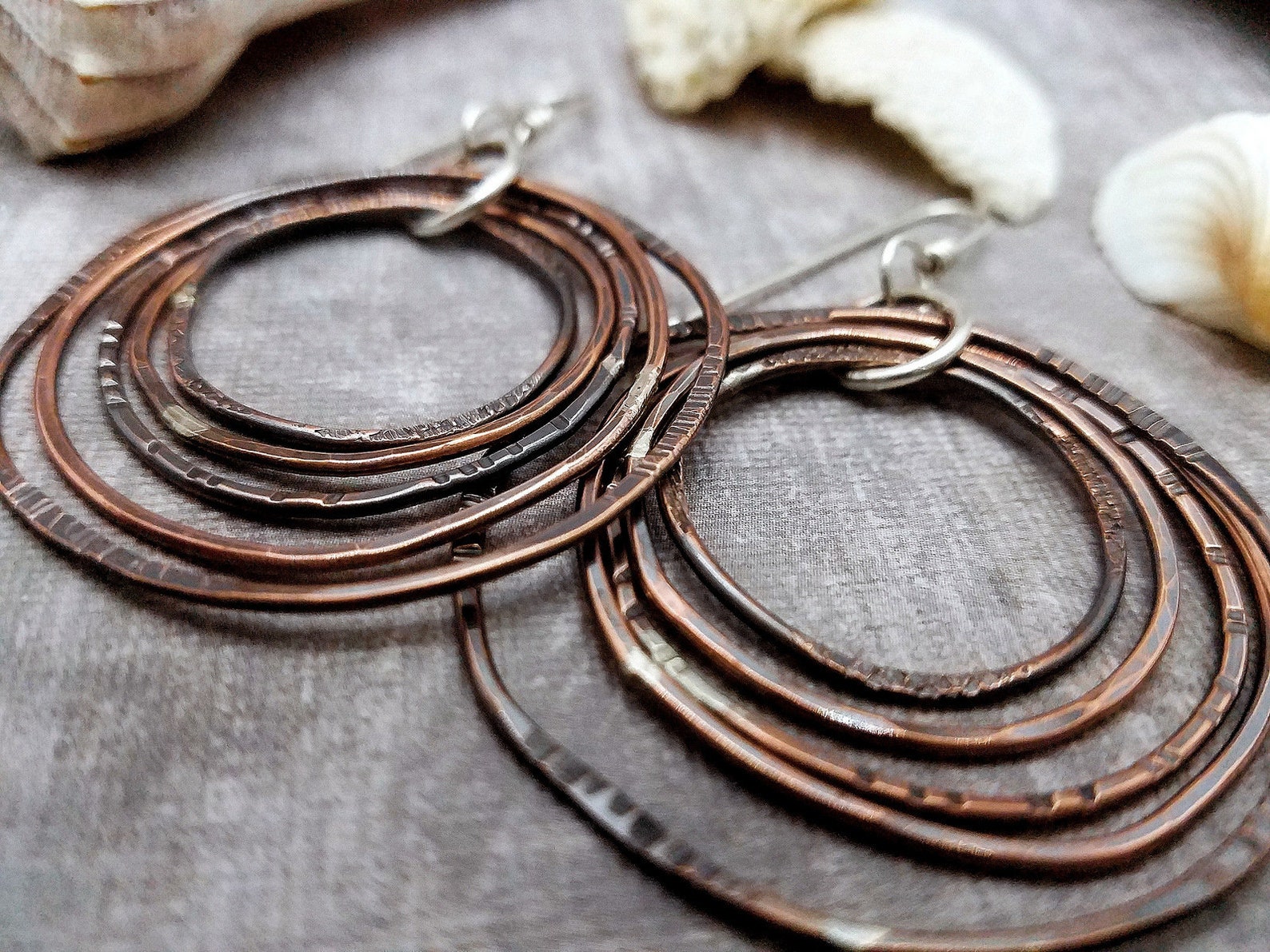 Mixed metal jewelry mixed metal hoops hoop earrings | Etsy