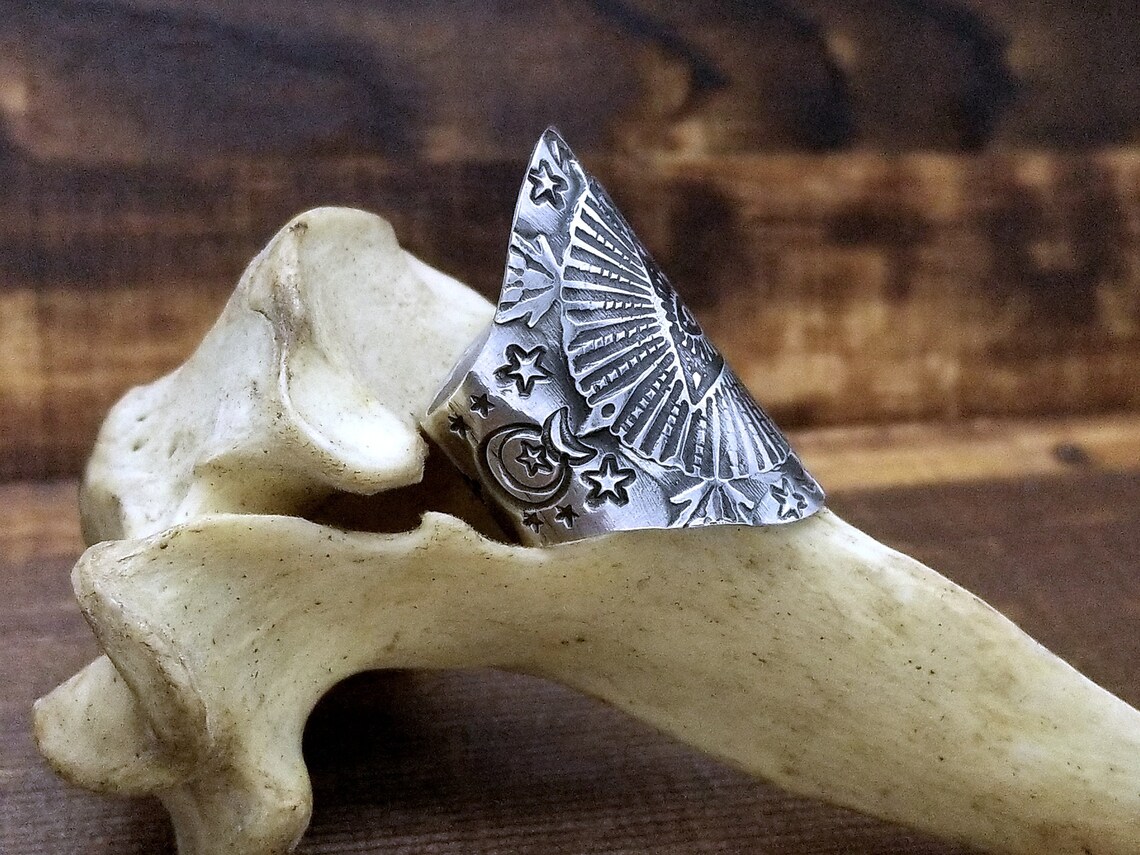 Silver All Seeing Eye Ring Dark Academia Evil Eye Ring Magic - Etsy