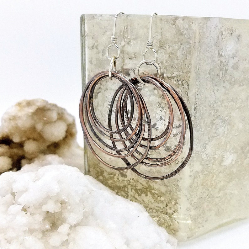 Mixed metal jewelry mixed metal hoops hoop earrings | Etsy