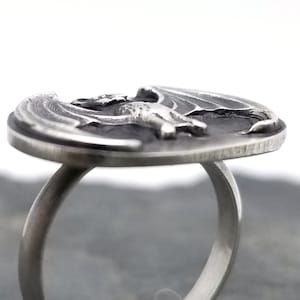 Silver Bat Ring, Vampire Bat Ring, Goth Gothic Bat Jewelry, Witch Ring ...