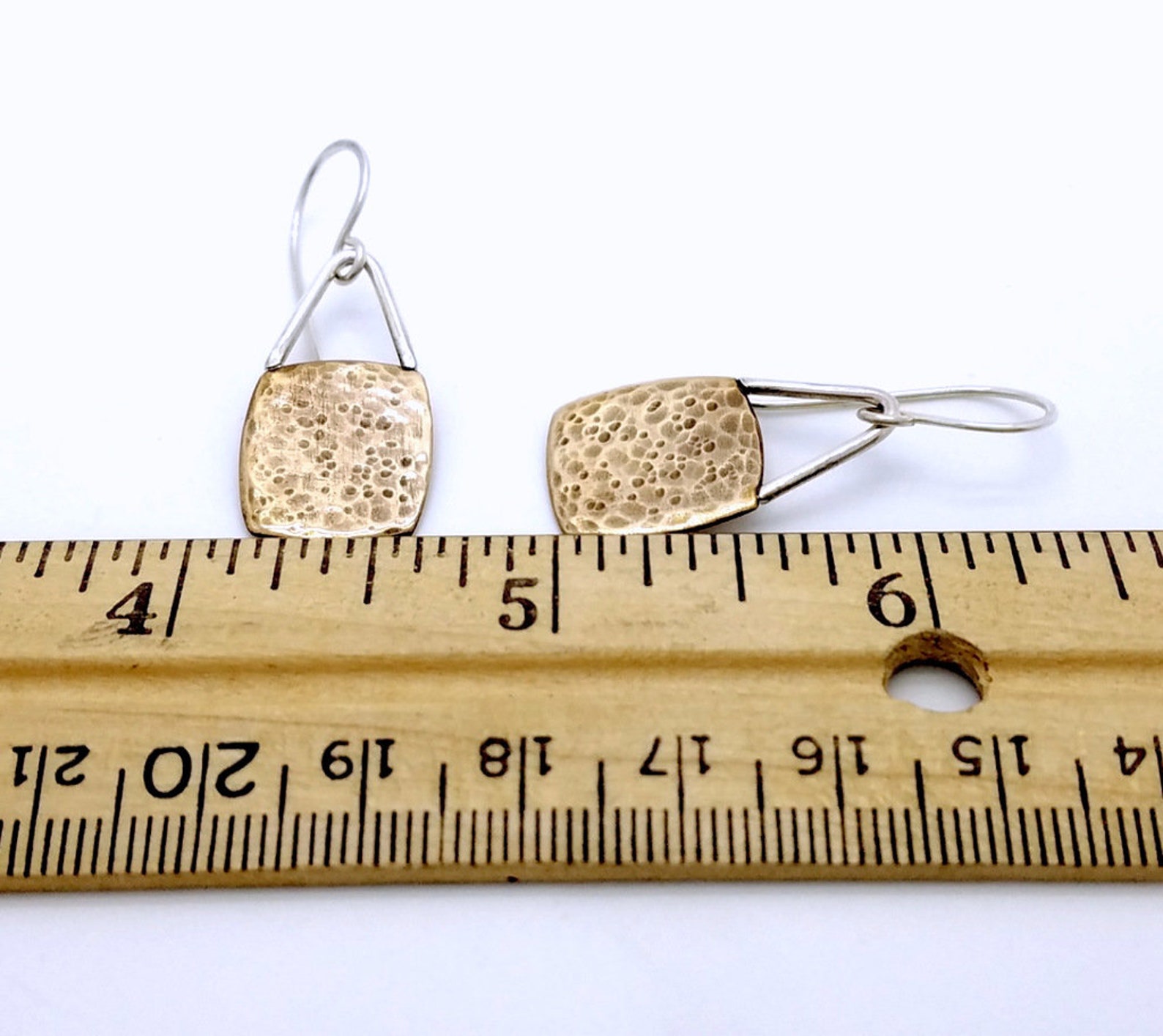 Mixed Metal Earrings Everyday Earrings Minimalist Earrings Simple ...
