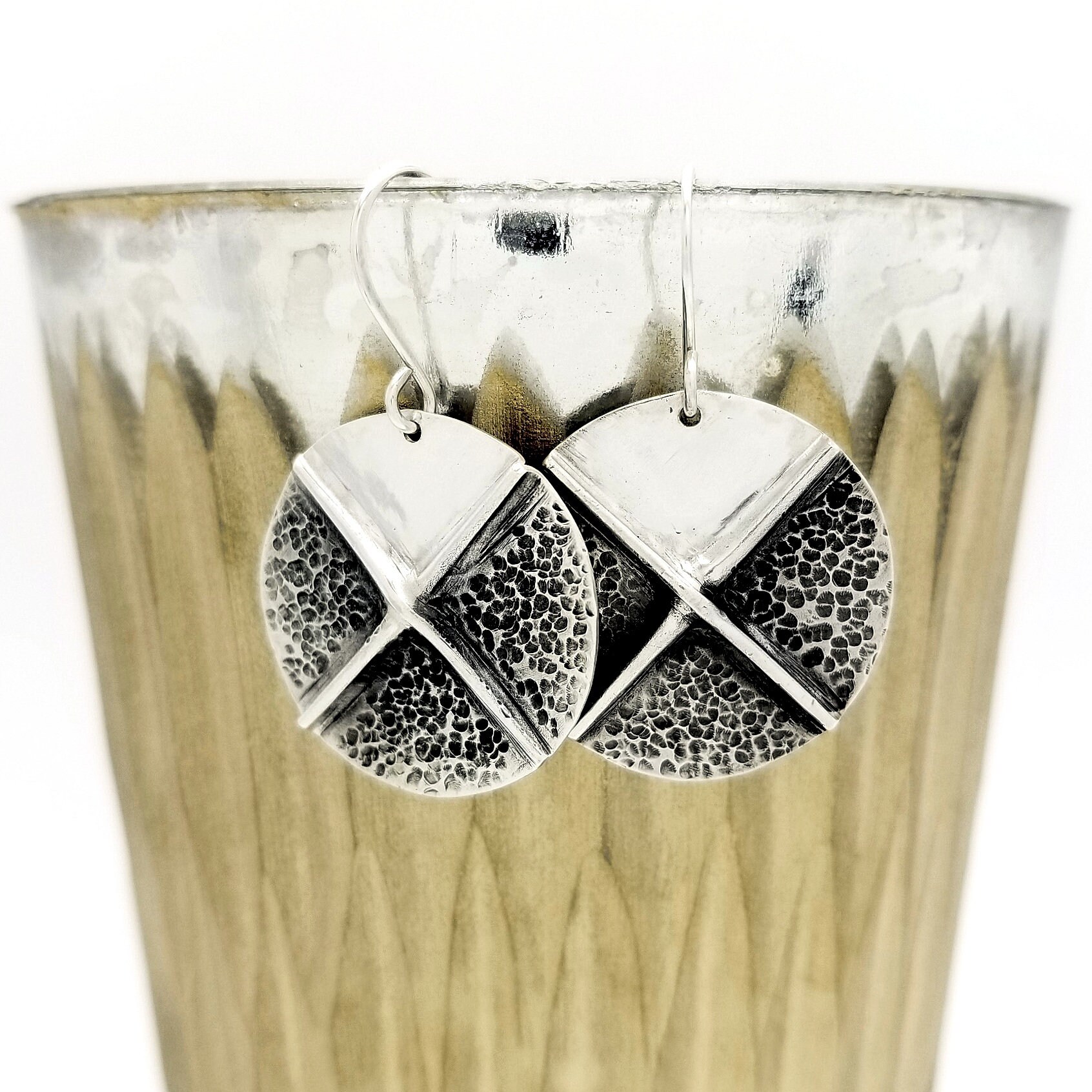 Fold Formed Earrings | Circle Earrings | Fold Formed Jewelry | Bohemian ...