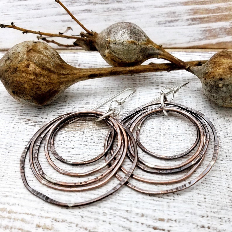 Mixed metal jewelry mixed metal hoops hoop earrings | Etsy