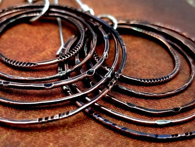 Mixed metal jewelry mixed metal hoops hoop earrings | Etsy