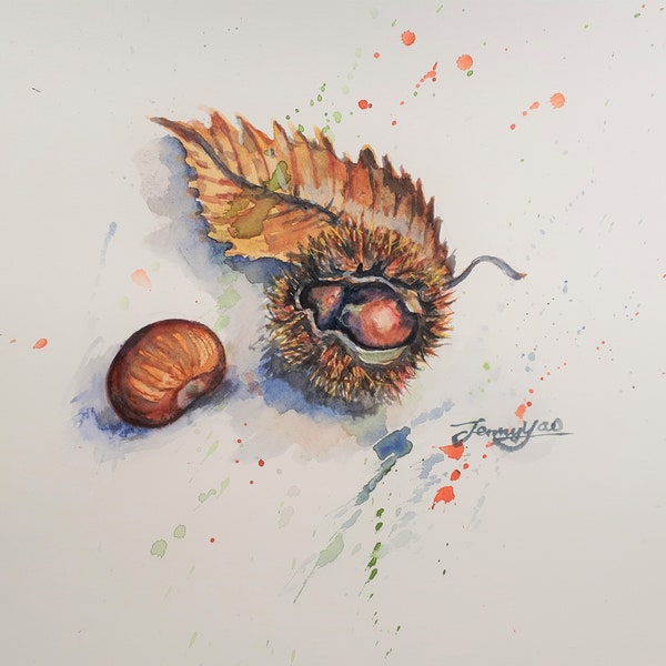 Chestnuts Painting - Etsy