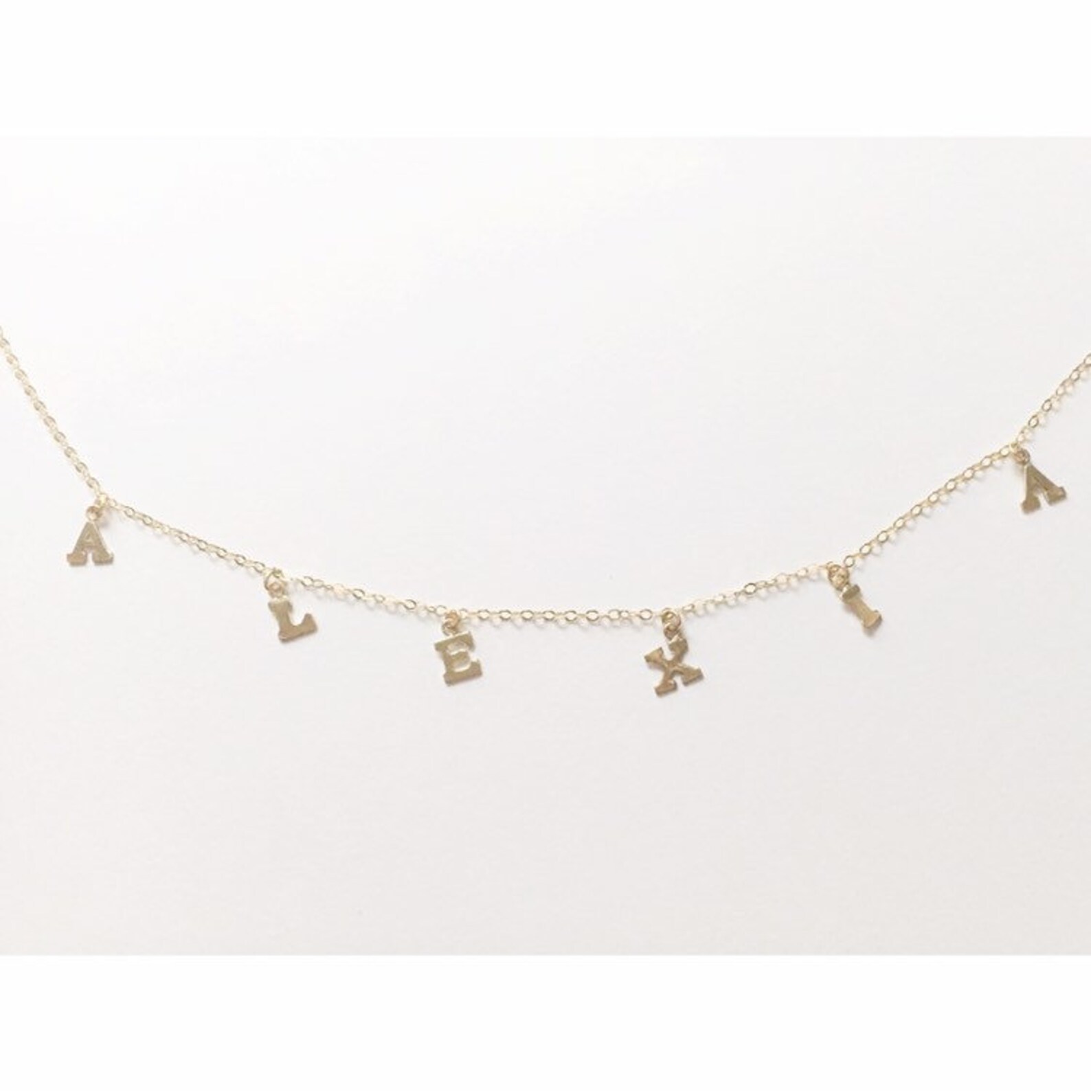 Initial Necklace / Petite Initials /small Initial Necklace / | Etsy