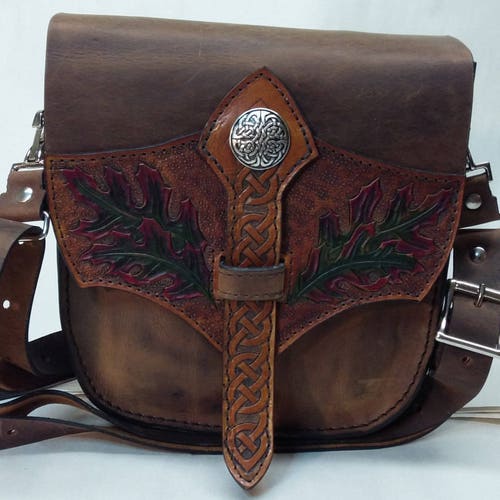 Fall Oak Leaf Celtic Shoulder Bag - Etsy