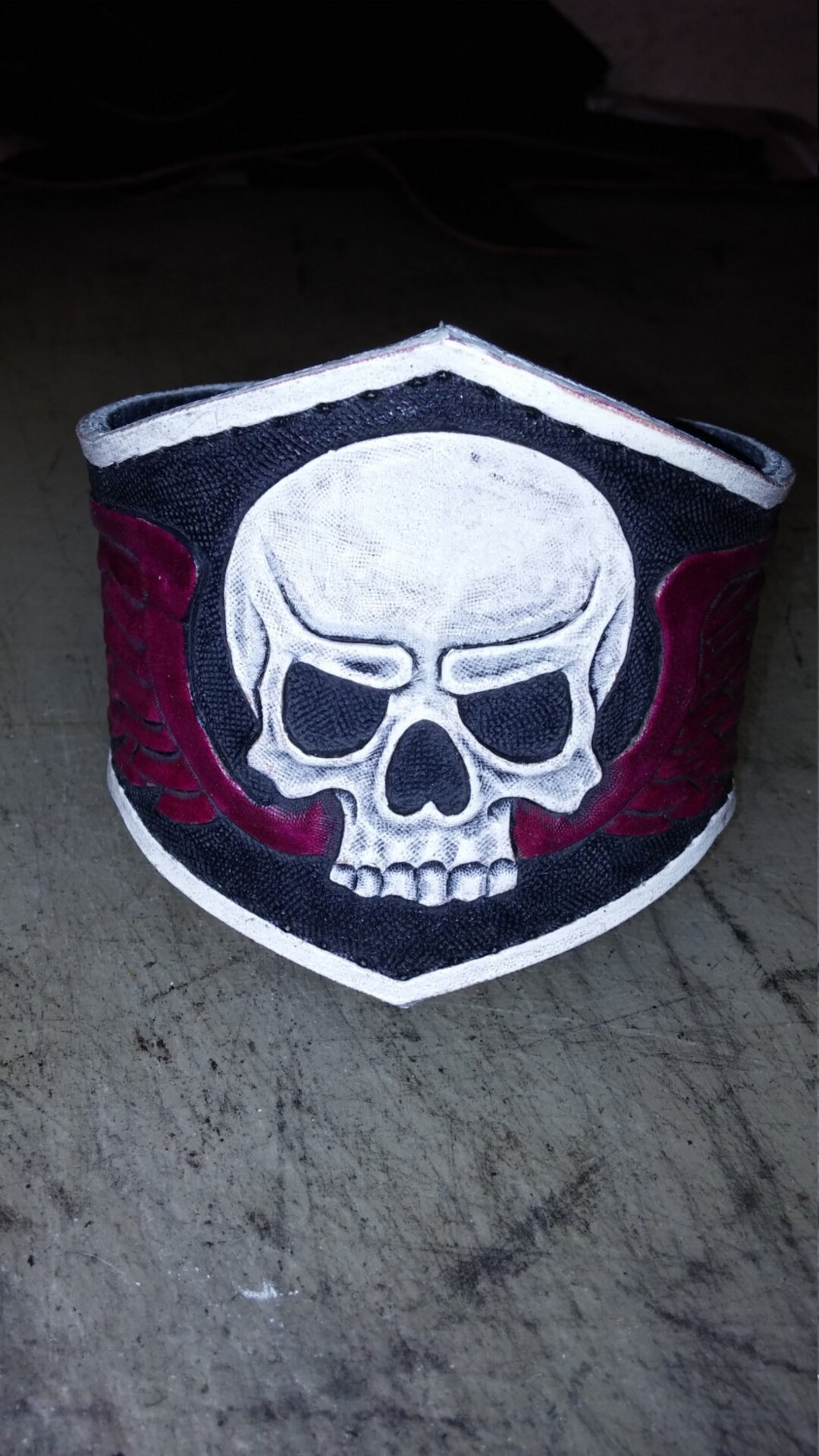 Winged Skull Cuff - Etsy