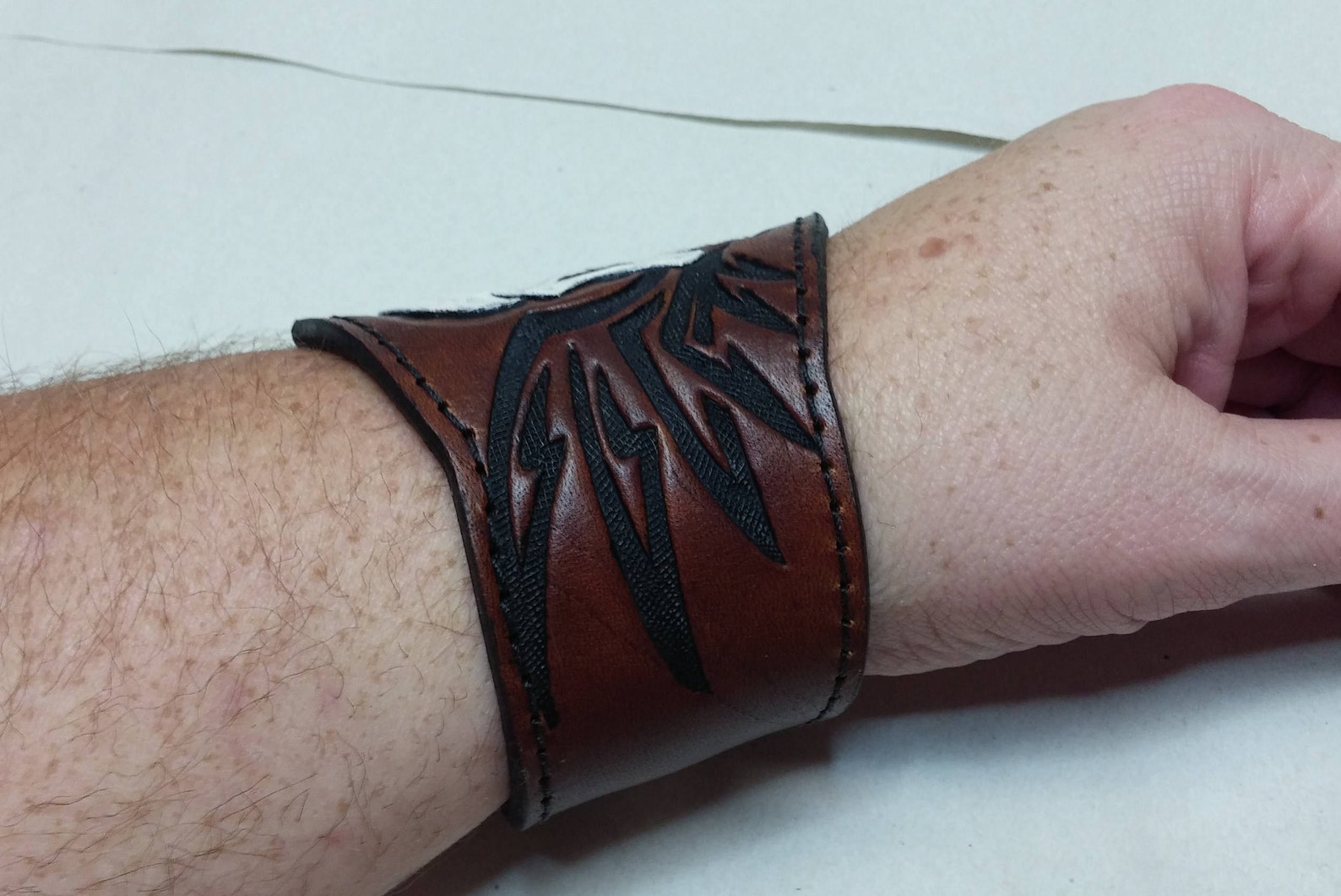 Skull and Tribal Wings Cuff - Etsy