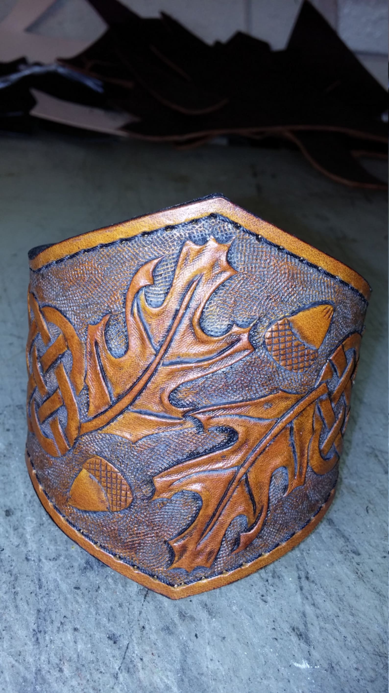 Oak Leaf and Acorn Celtic Cuff - Etsy