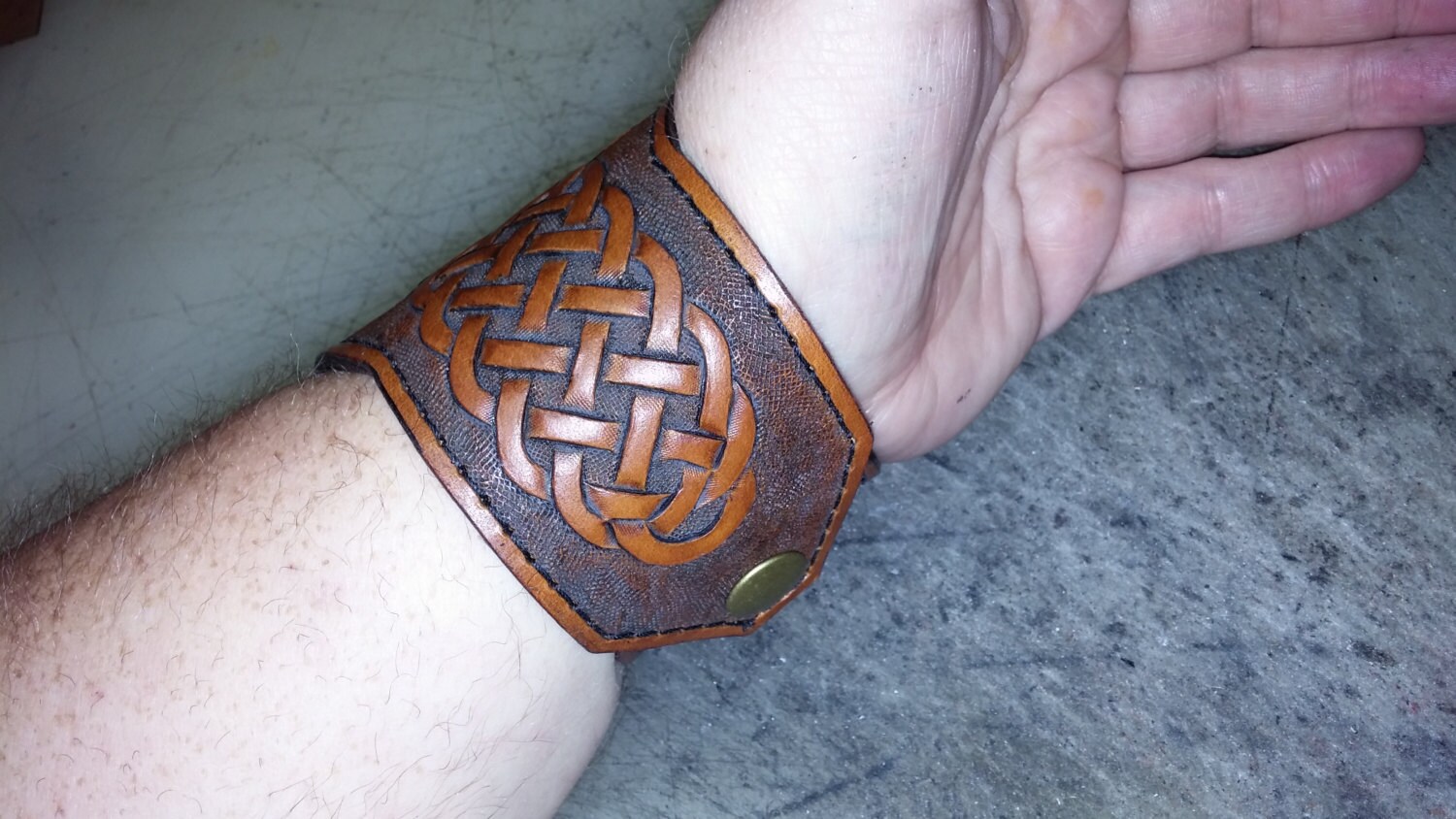 Oak Leaf and Acorn Celtic Cuff | Etsy