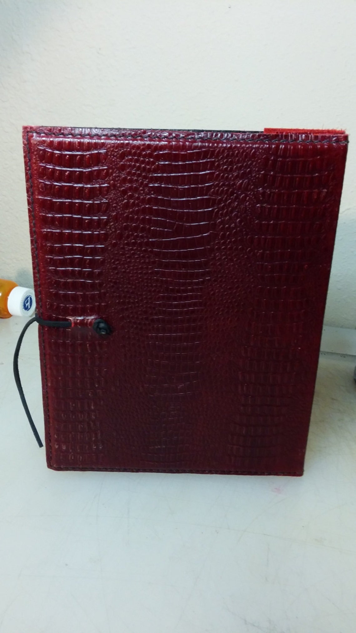 Leather bolt Bound Dragon Tooled Book - Etsy