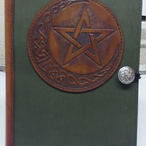Celtic Crescent and Pentacle Book Cover - Etsy