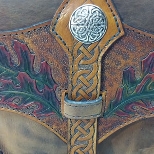 Fall Oak Leaf Celtic Shoulder Bag - Etsy