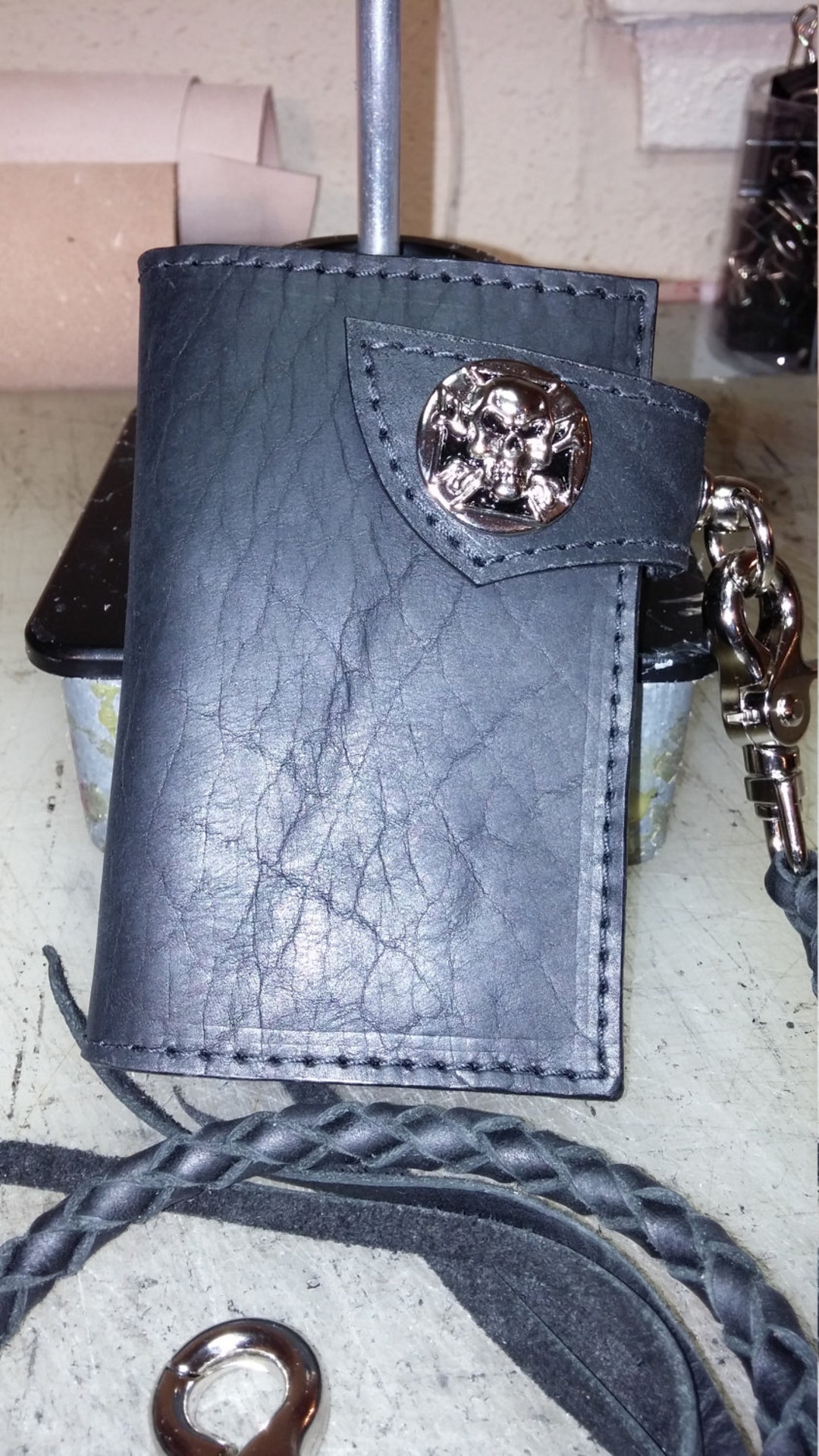 Black Buffalo Short Wallet - Etsy