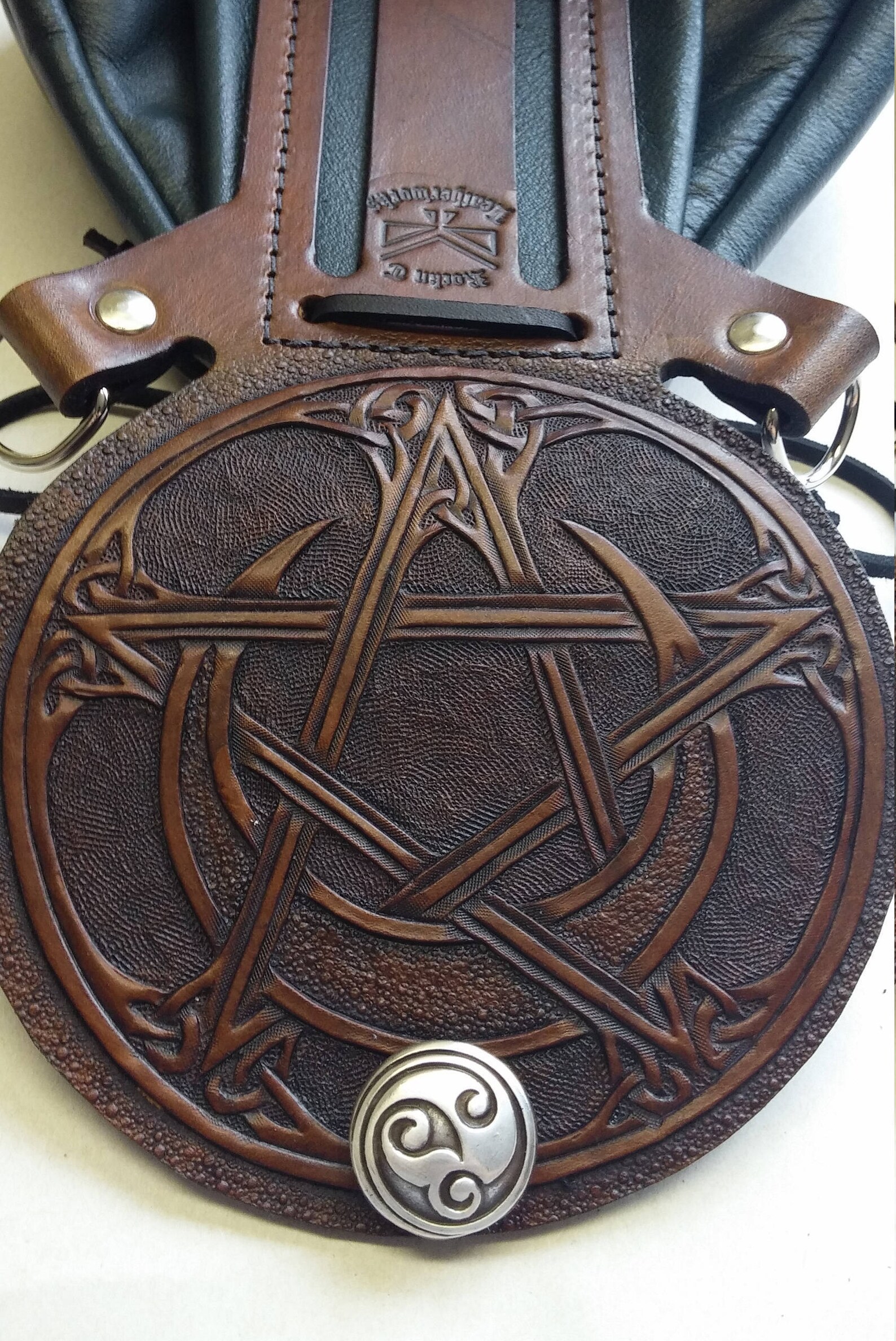 Celtic Pentacle and Crescent Sporran - Etsy