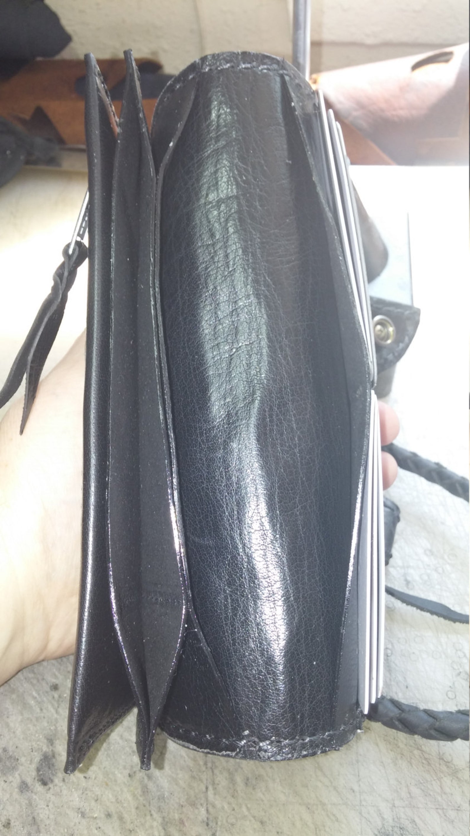 Black Buffalo "black Out" Biker Wallet - Etsy