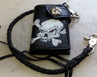 Leather Small Long Wallet Dragon | Etsy