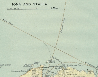 Antique Iona Map - Etsy