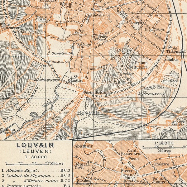 Antique Map of Belgium - Etsy