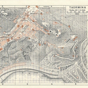 Map Of Taormina Sicily