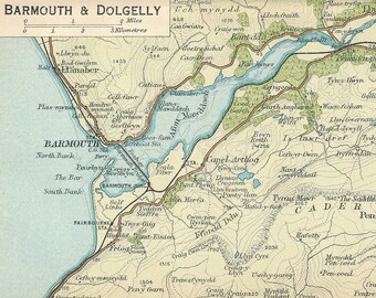 Dolgellau Wales Map - Etsy