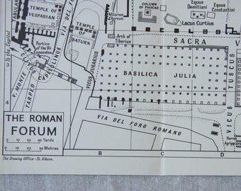 Roman Forum Map - Etsy