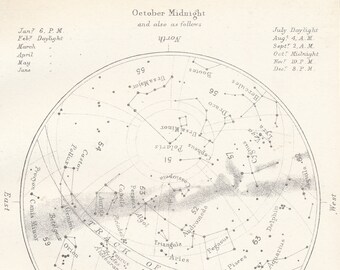 October Star Chart | Etsy