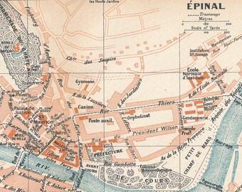 Antique Epinal Map - Etsy
