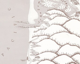 1978 Oregon Coast, Cannon Beach Area Vintage Map - Etsy