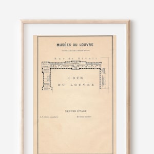 Louvre Museum Floor Plan - Etsy