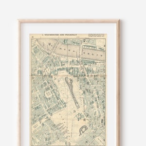 1922 London, England, United Kingdom Street Map - Etsy
