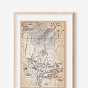 1938 Adwa Ethiopia Antique Map - Etsy