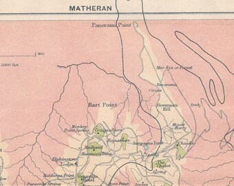 Vintage Map of Matheran, India 1924 Map - Etsy