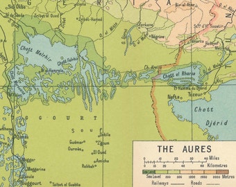 Carte algérie aurès - Etsy France