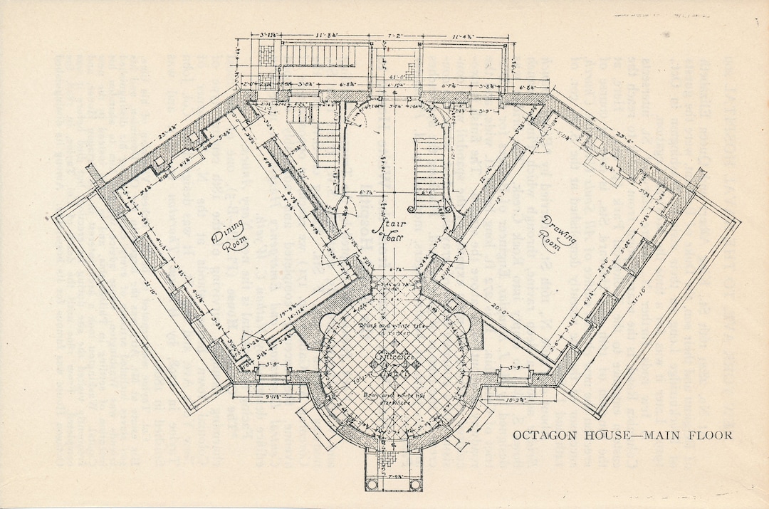 1922 the Octagon House, Washington DC Antique Map - Etsy