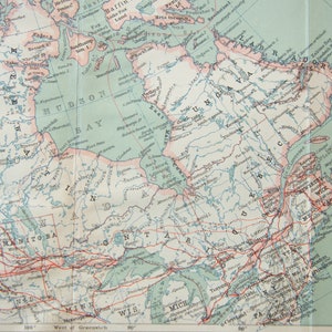 1907 Canada Antique Map - Etsy