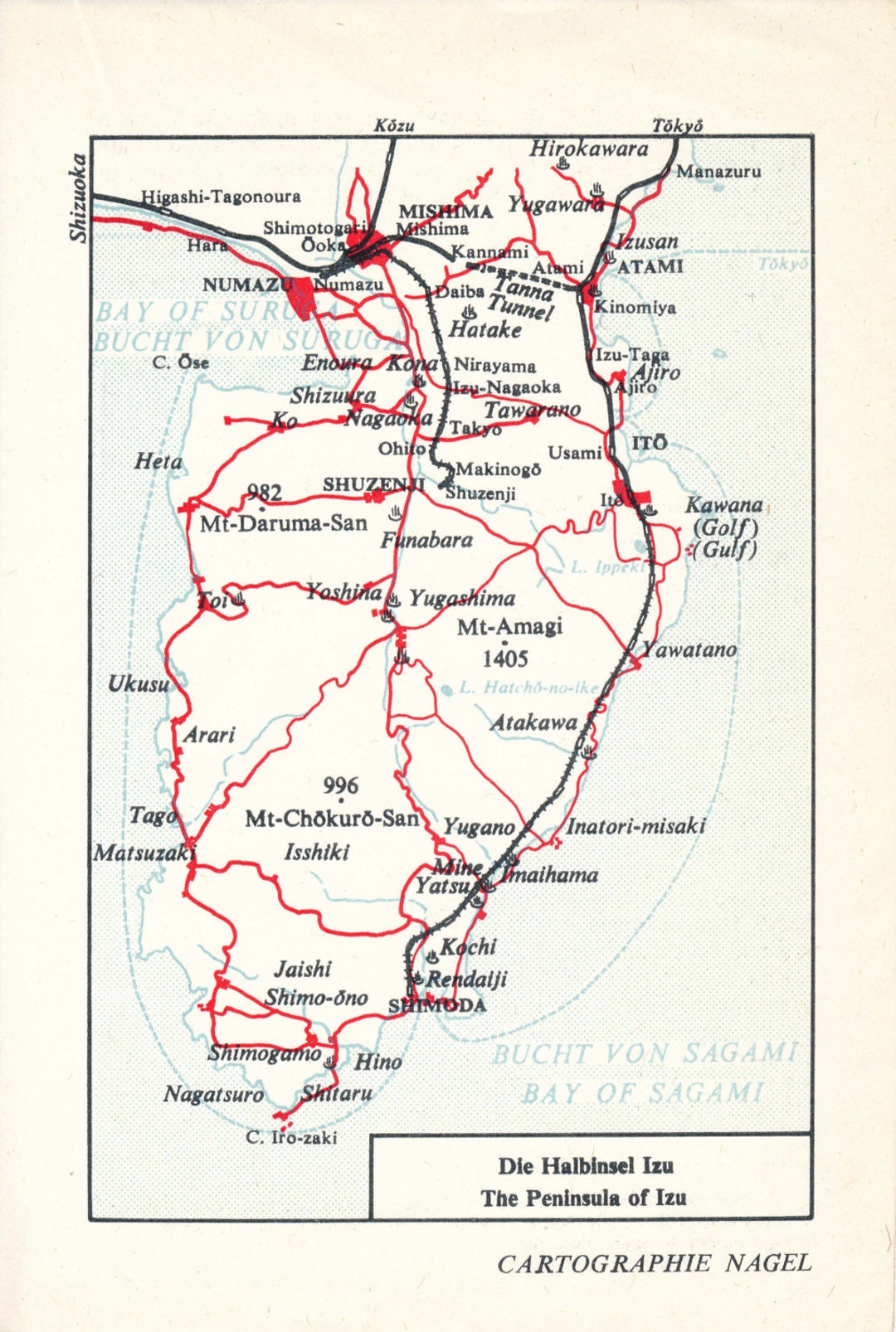 Izu Peninsula Japan Map