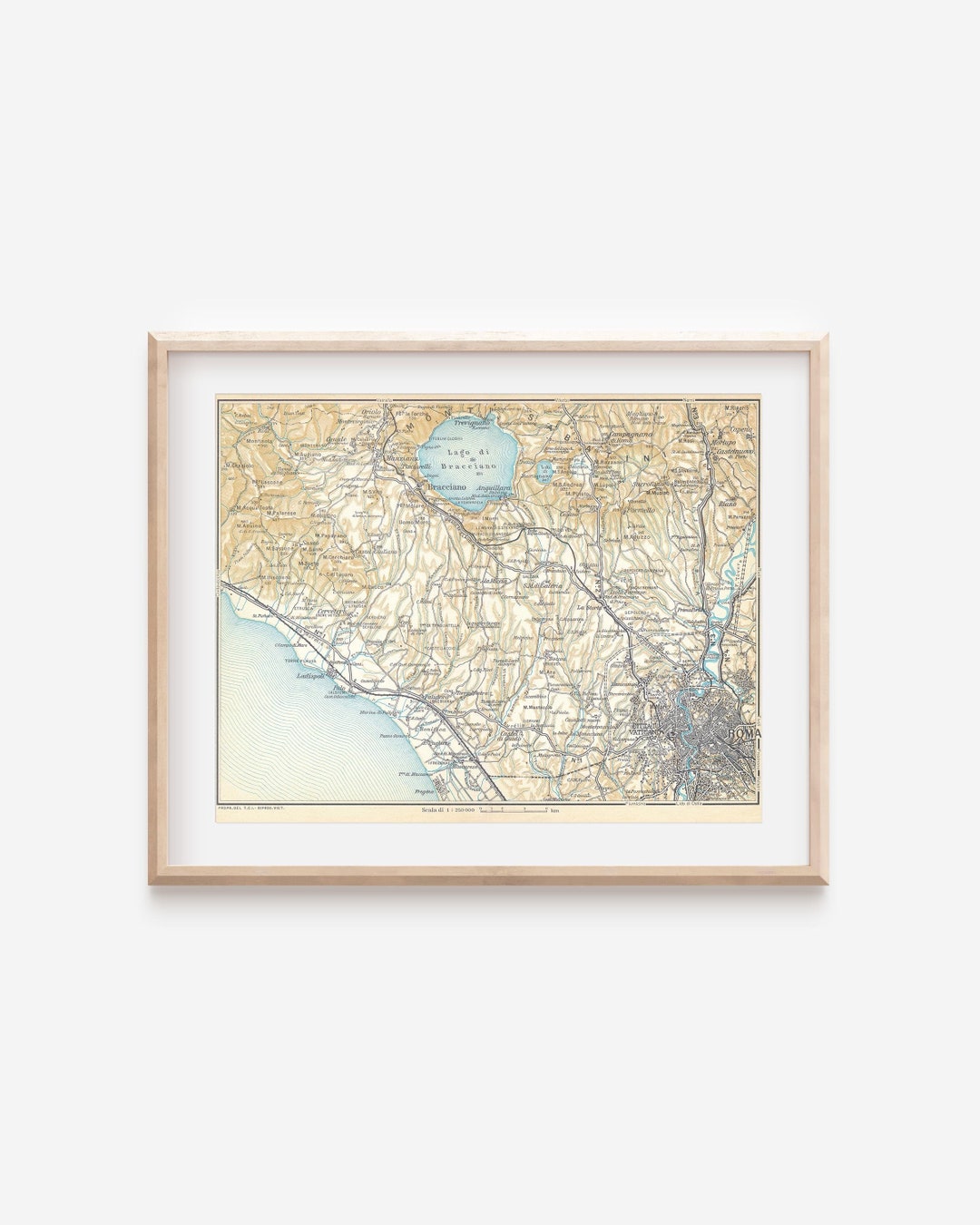 1965 Rome Italy Vintage Map - Etsy