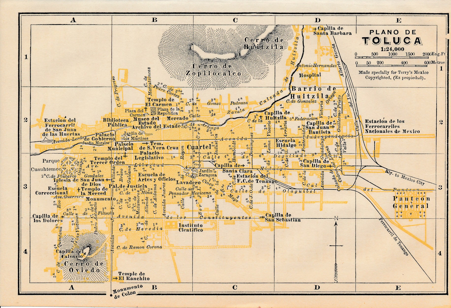 Mapa de Toluca Tamaño completo Gifex