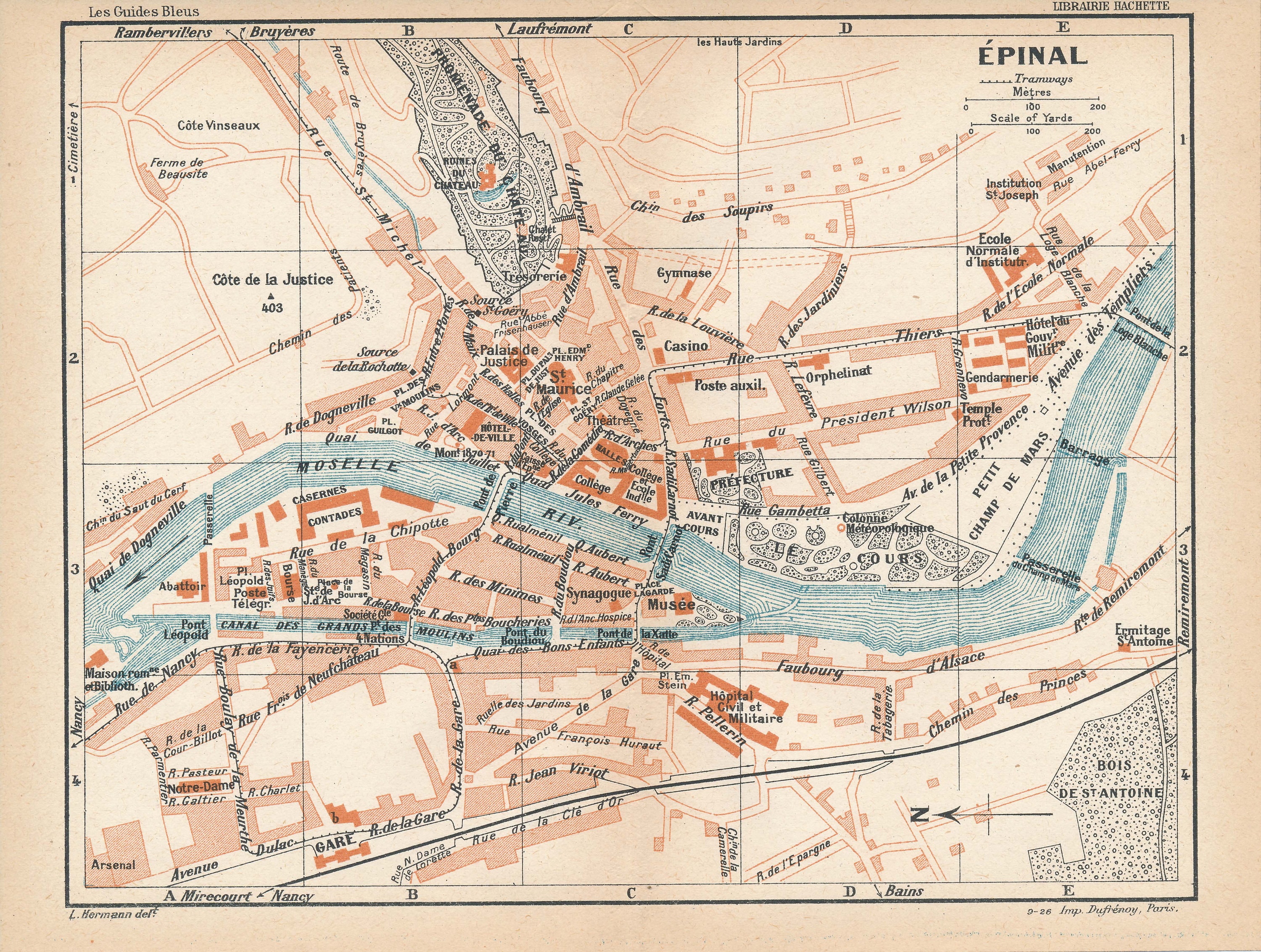 1922 Epinal France Antique Map - Etsy Singapore