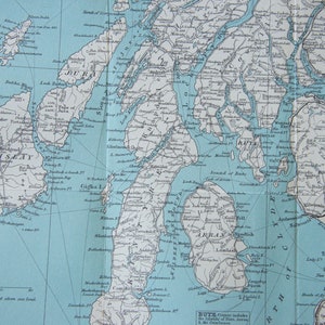 1955 Glasgow Scotland Environs & Western Highlands Vintage Map - Etsy