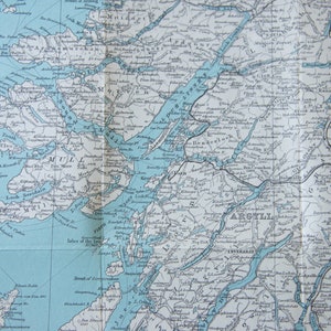 1955 Glasgow Scotland Environs & Western Highlands Vintage Map - Etsy