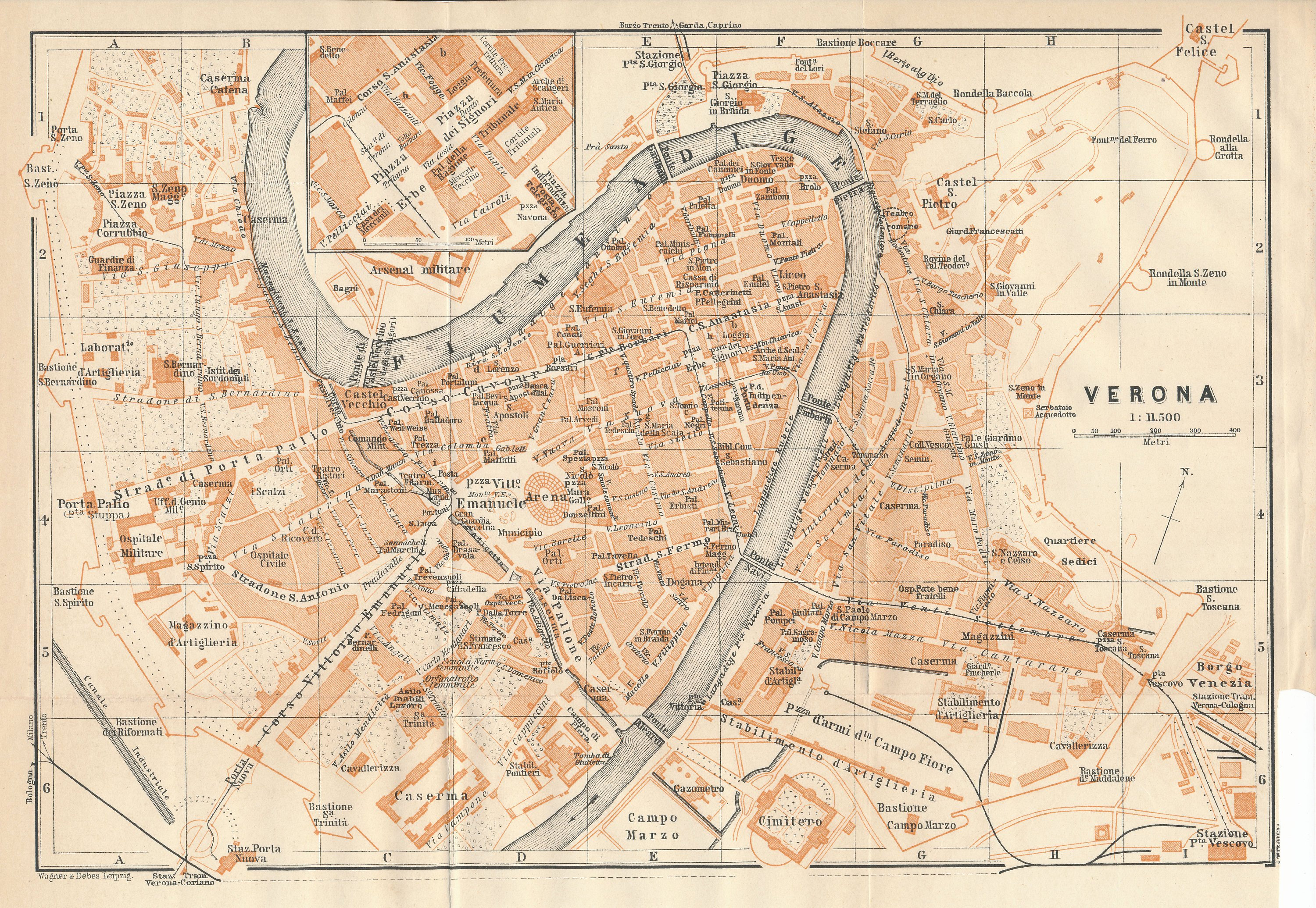 Verona Italy Train Map